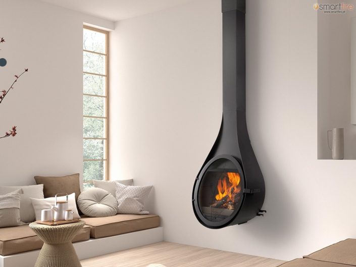 Lareira a Lenha Drop da Rocal - Smartfire
