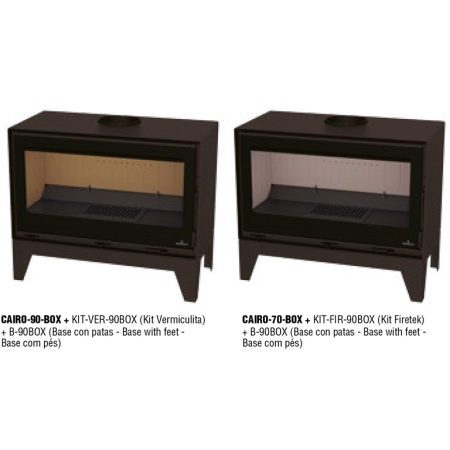 Salamandra Bronpi Cairo 90 Box com Patas - Smartfire